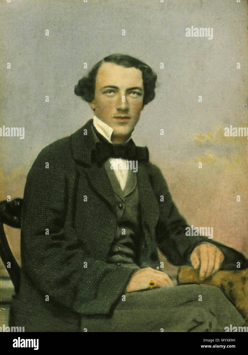 . English: Coloured studio portrait of 19th-century Australian ...