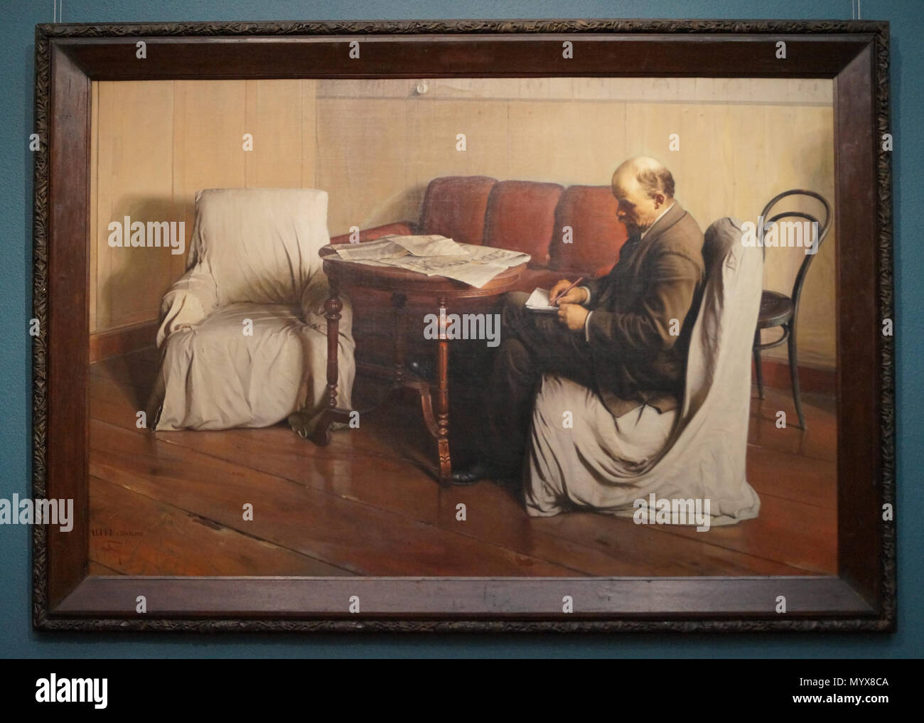 . English: Isaak Brodsky (1883-1939), Lenin in the Smolny (1930), oil ...