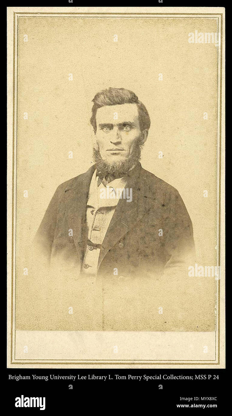 Call #: Mss P24 Box 2 Folder 5 . J.W. Young portrait. circa 1860's-1890 ...