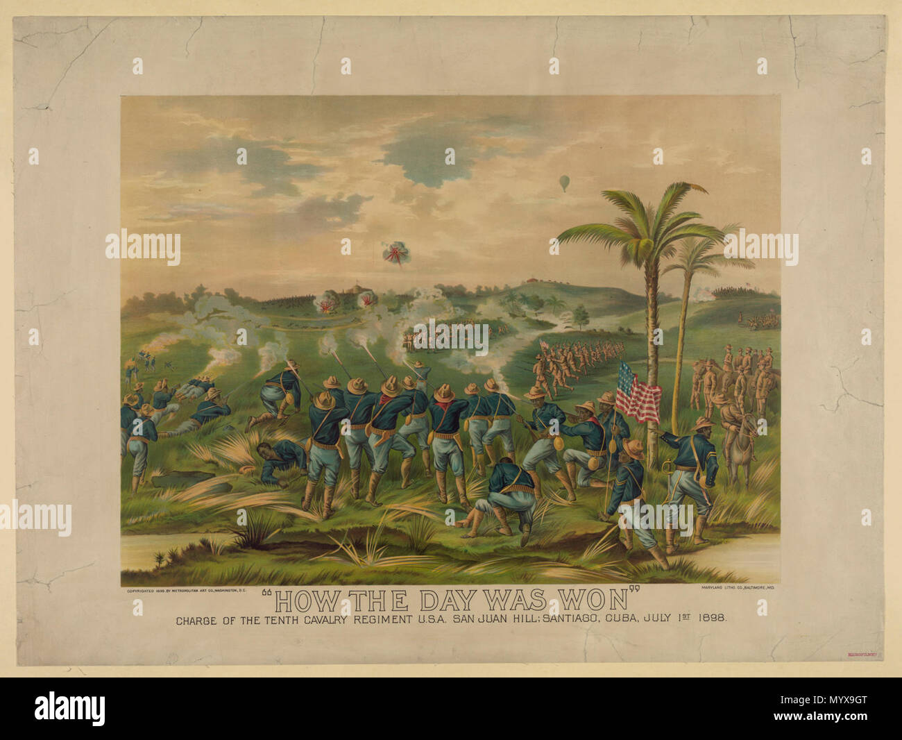 How the day was won Charge of the Tenth Cavalry Regiment U.S.A. San ...