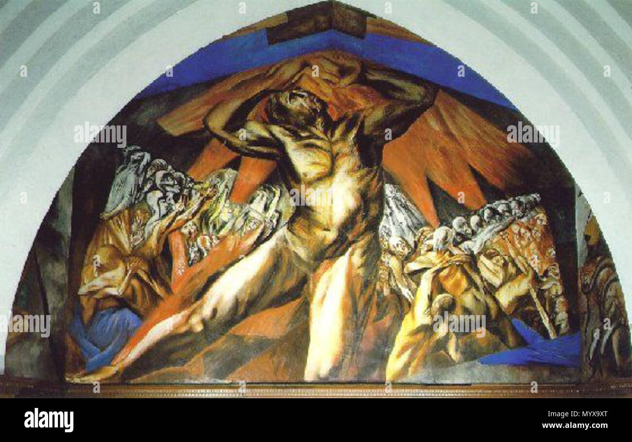 1 Prometheus (1927) de José Clemente Orozco en Pomona College Stock ...