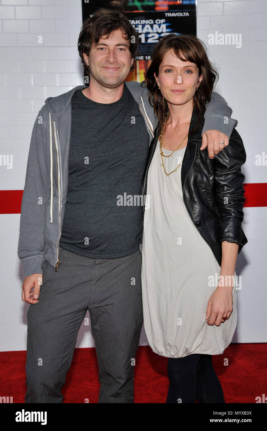 Mark Duplass and wife - Pelham 123 Premiere at the Westwood Village ...