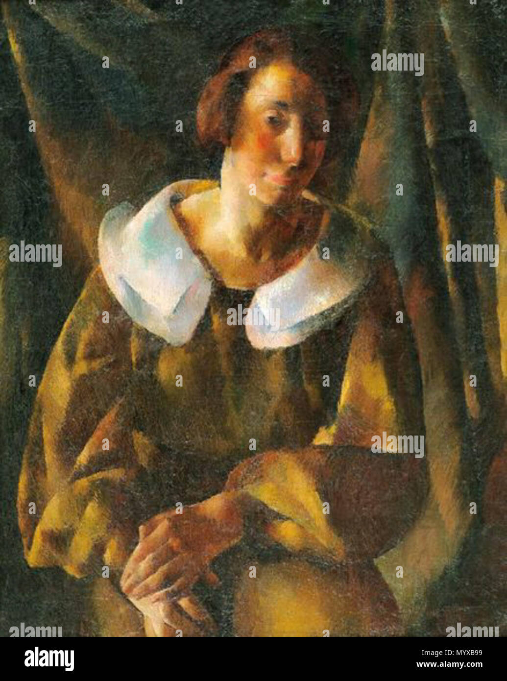 6 Aba-Novák Portrait of a young Girl c. 1922 Stock Photo - Alamy