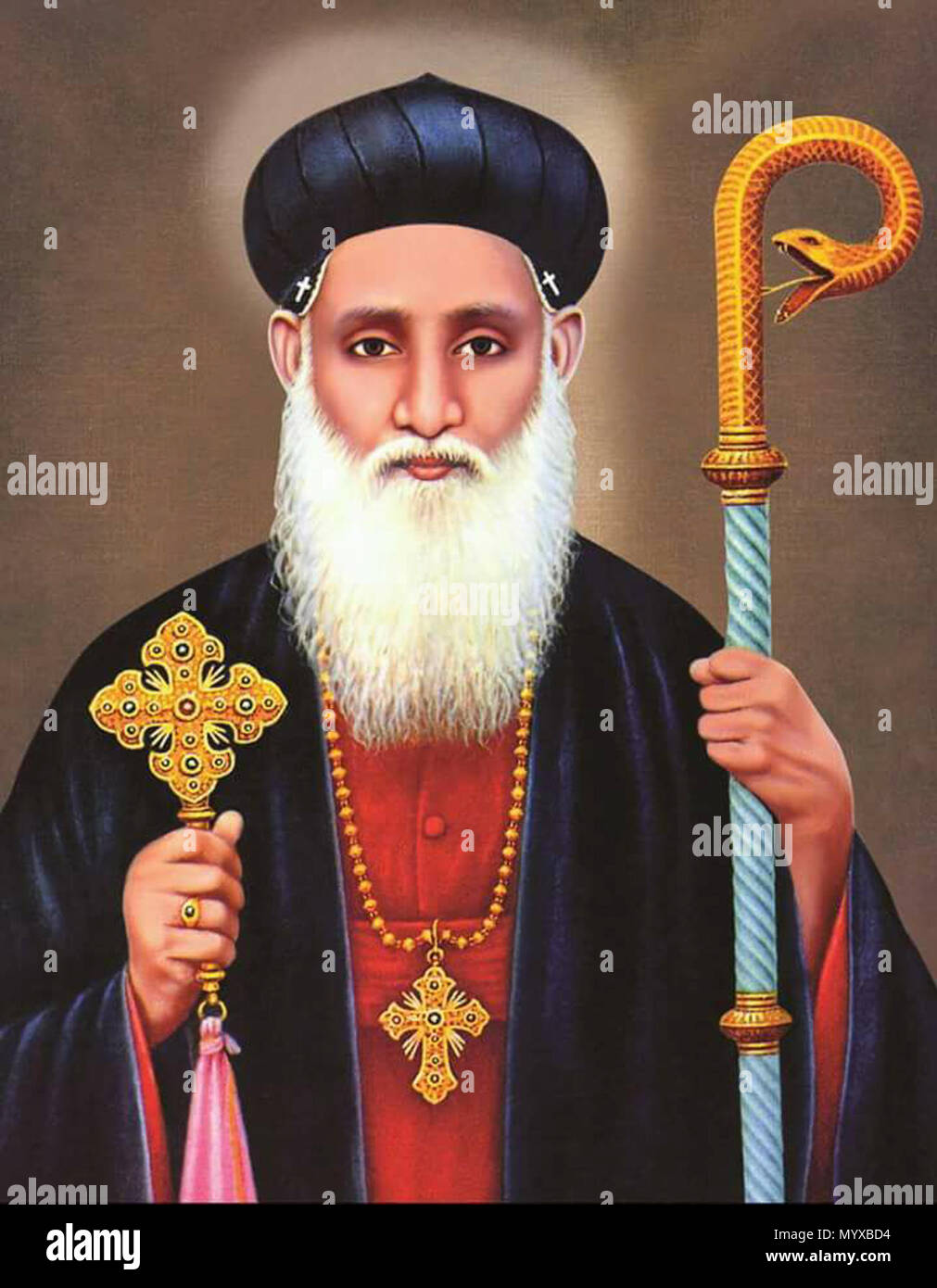 . English: Portrait of Mar Gregorios Abdul Jaleel . Anonymous Artist 6 ...