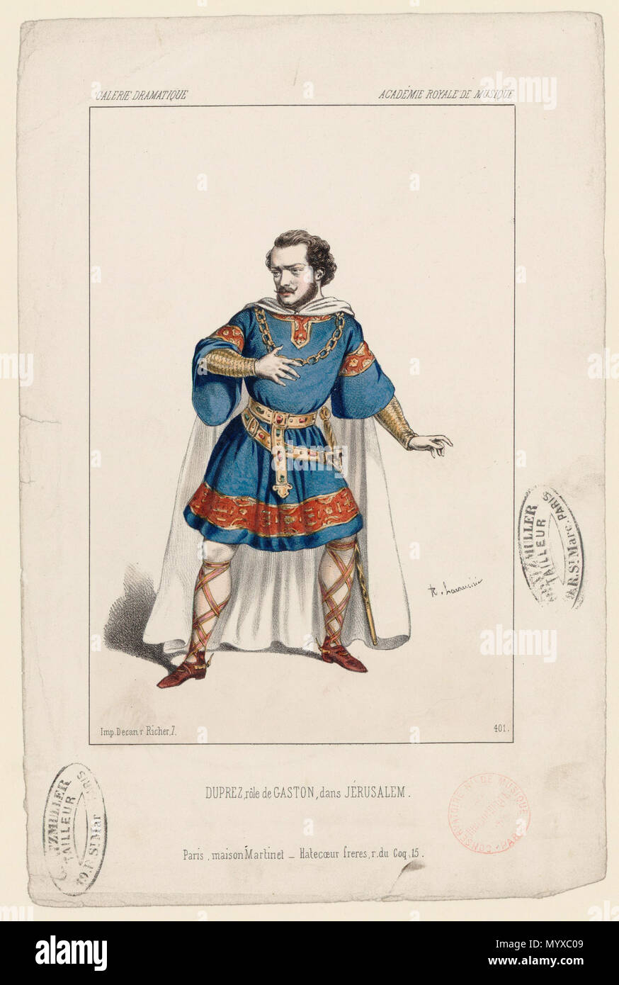8 Alexandre Lacauchie - Gilbert Duprez as Gaston in Verdi's Jérusalem ...