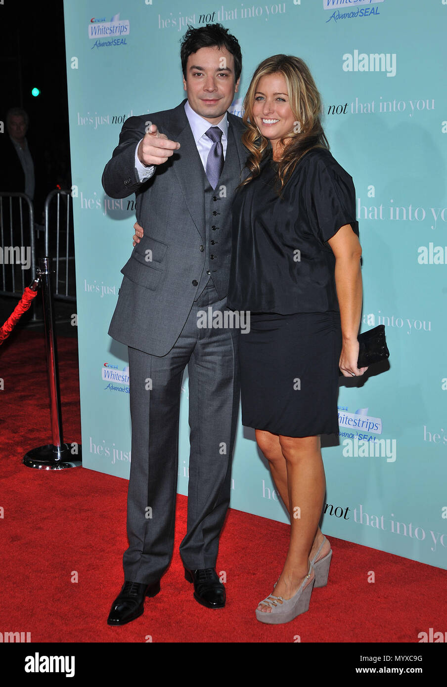 Jimmy fallon and wife red carpet event hi-res stock photography and ...