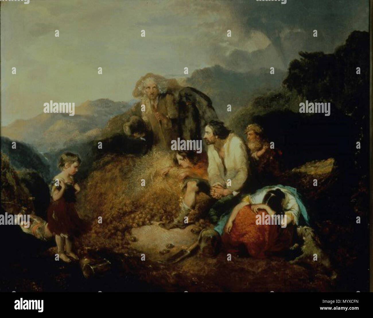 . English: An Irish Peasant Family Discovering the Blight of their ...