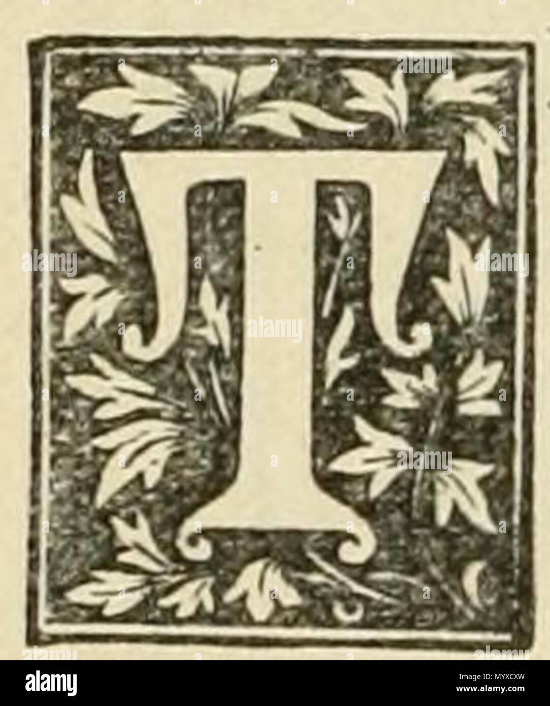 . Français : une lettrine ornée T . 1899. Unknown 11 Apostolic T ...