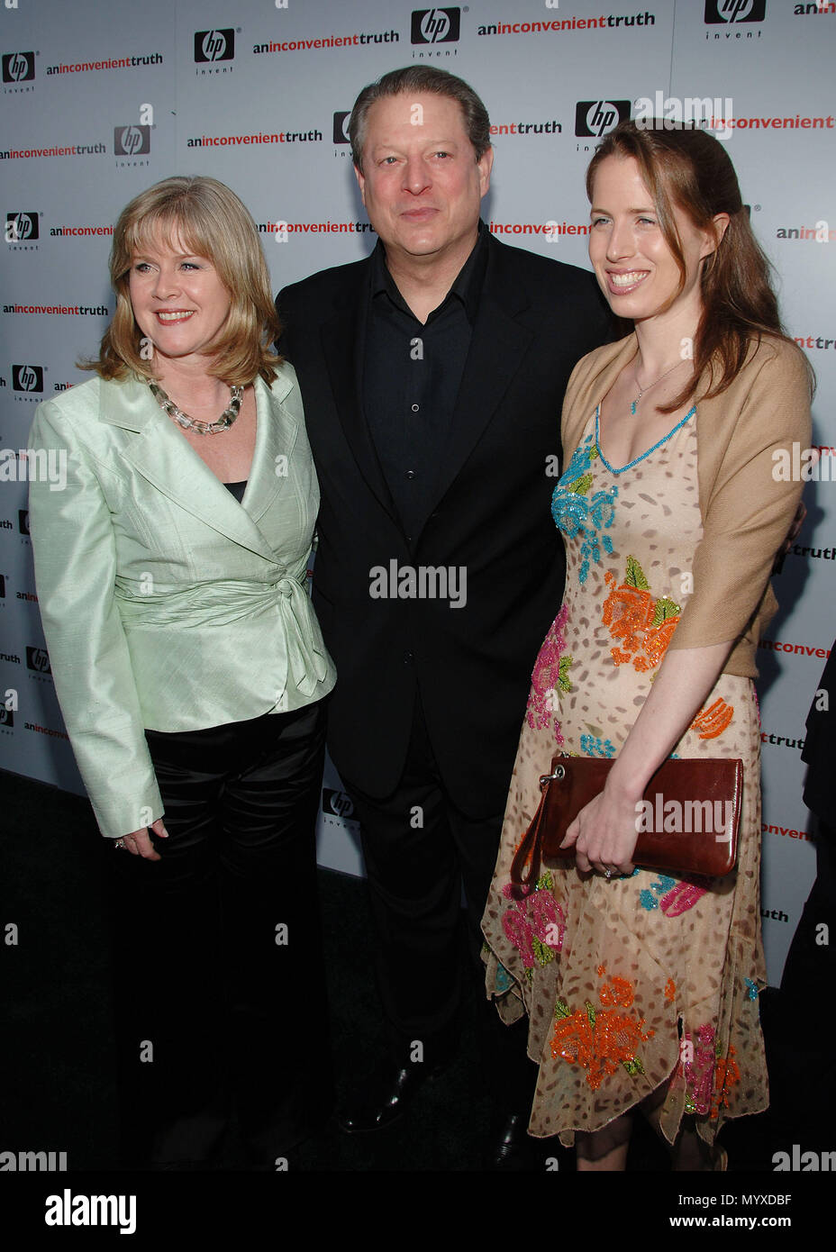 Al Gore and wife Tipper and daughter arriving at " AN INCONVENIENT ...