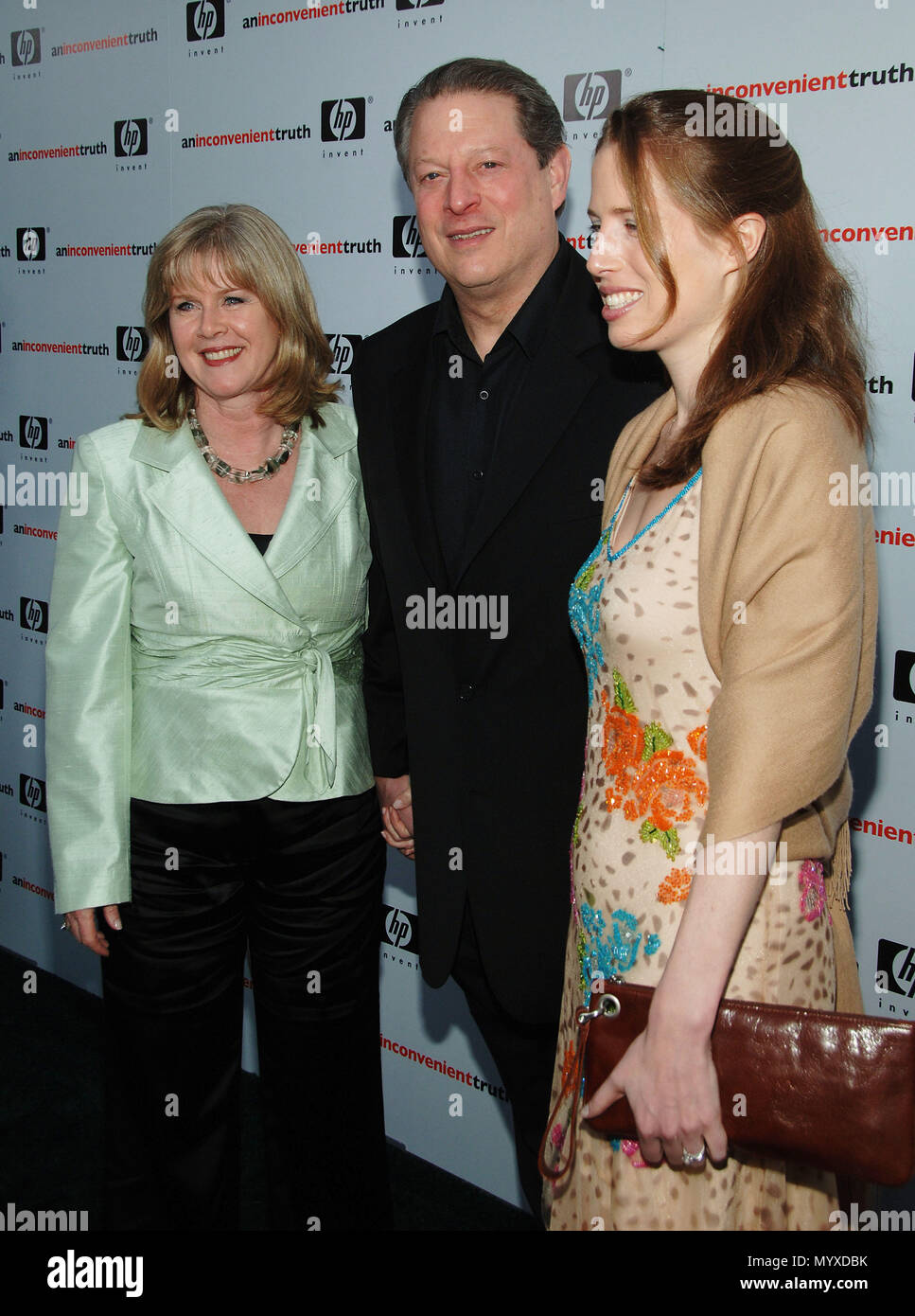 Al Gore and wife Tipper and daughter arriving at " AN INCONVENIENT ...