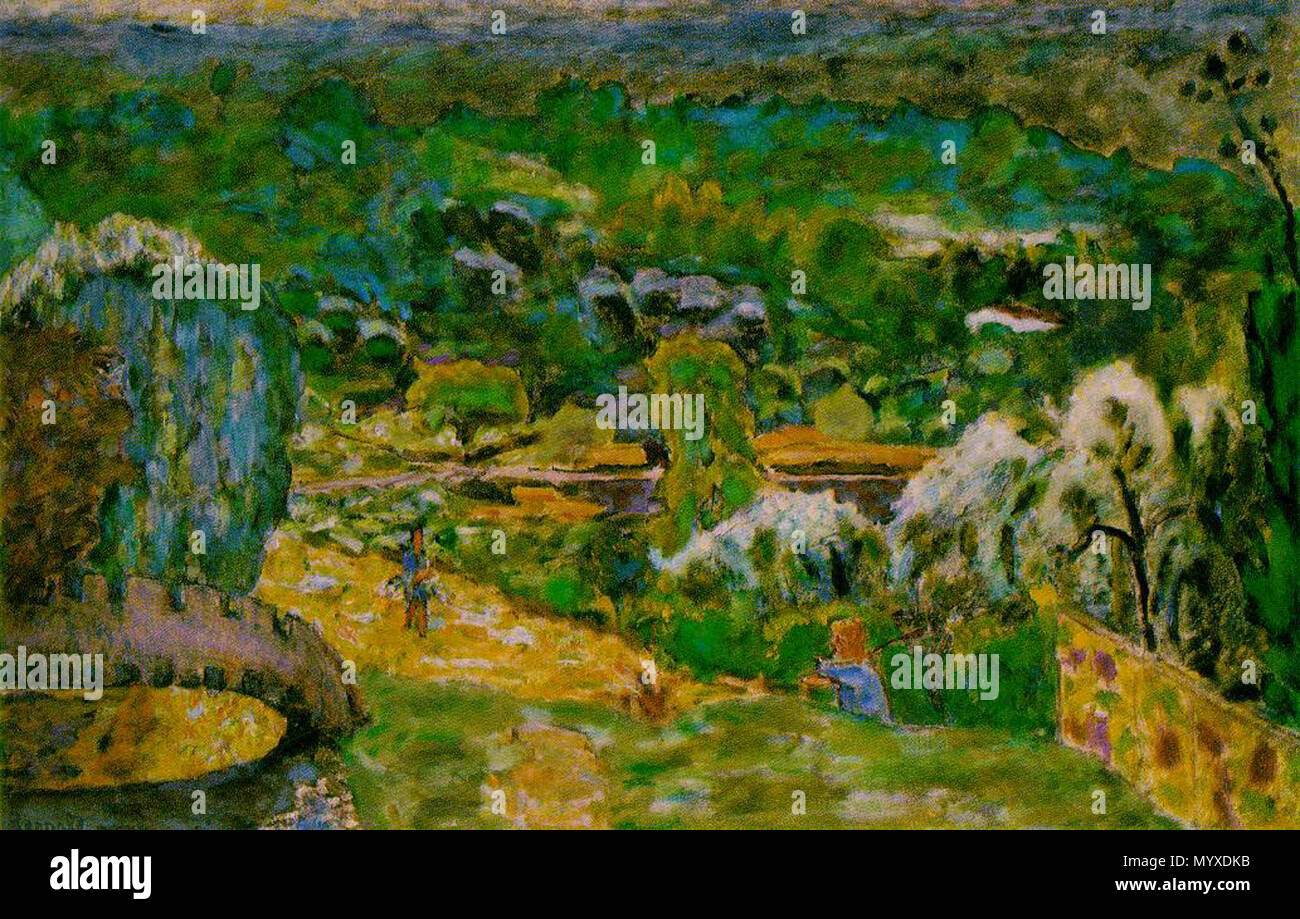 . English: Painting by Pierre Bonnard . A Spring Landscape . After 1923 ...
