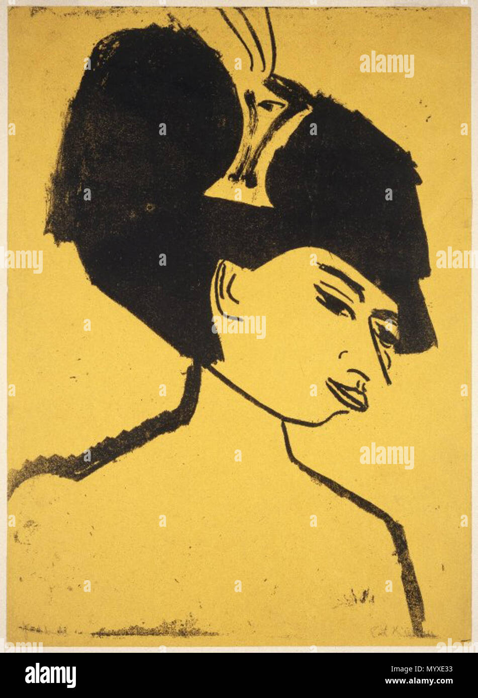 . Deutsch: Modistin mit Hut English: Milliner with Hat . circa 1910 17 ...