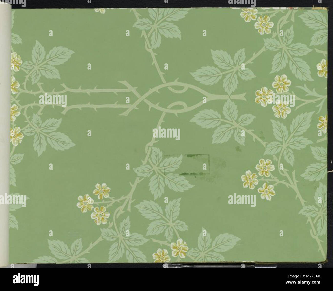 . Wallpaper Sample Book 1, page 23: Blackberry, pattern #397 . between ...