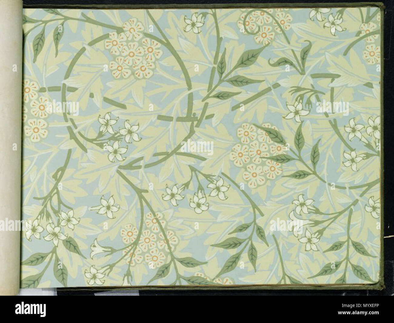 William morris wallpaper jasmine hi-res stock photography and images ...