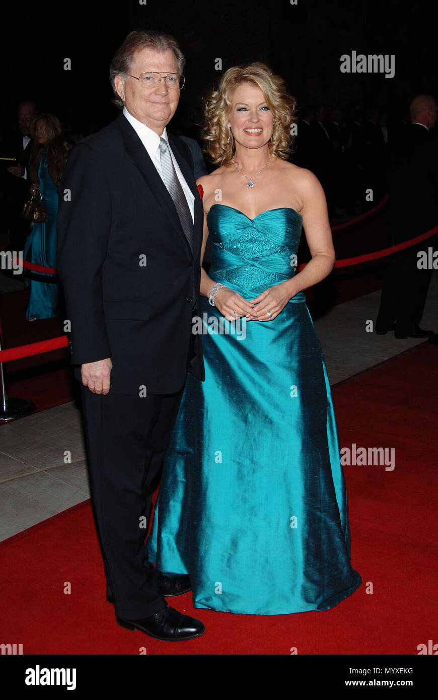 Mary Hart and husband arriving at the PALM SPRING International Film ...
