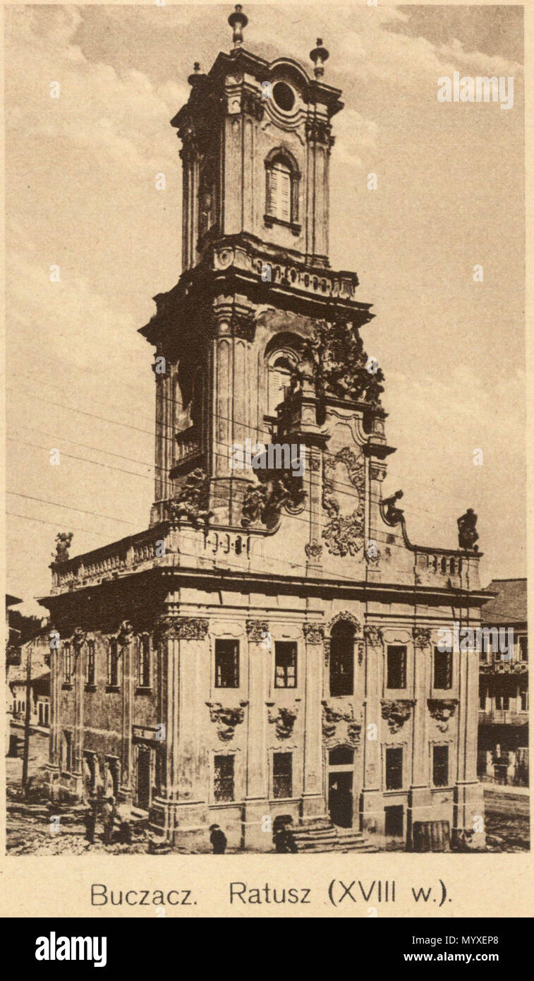 . Українська: Ратуша в Бучачі. . between 1900 and 1926. Unknown 18 ...