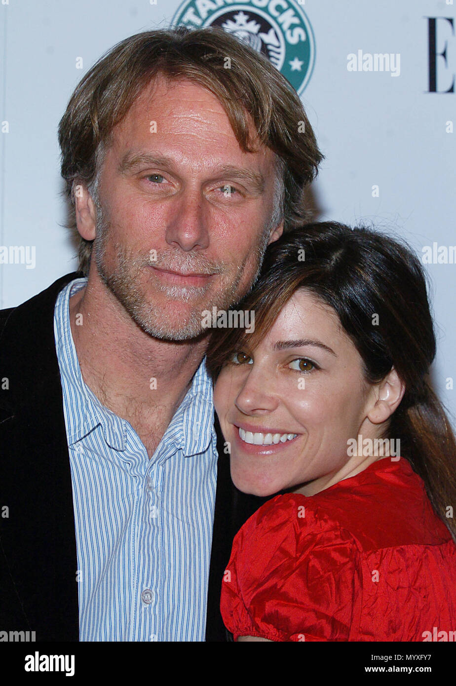 Peter Horton and wife arriving at the Global Green Premiere Issue at ...
