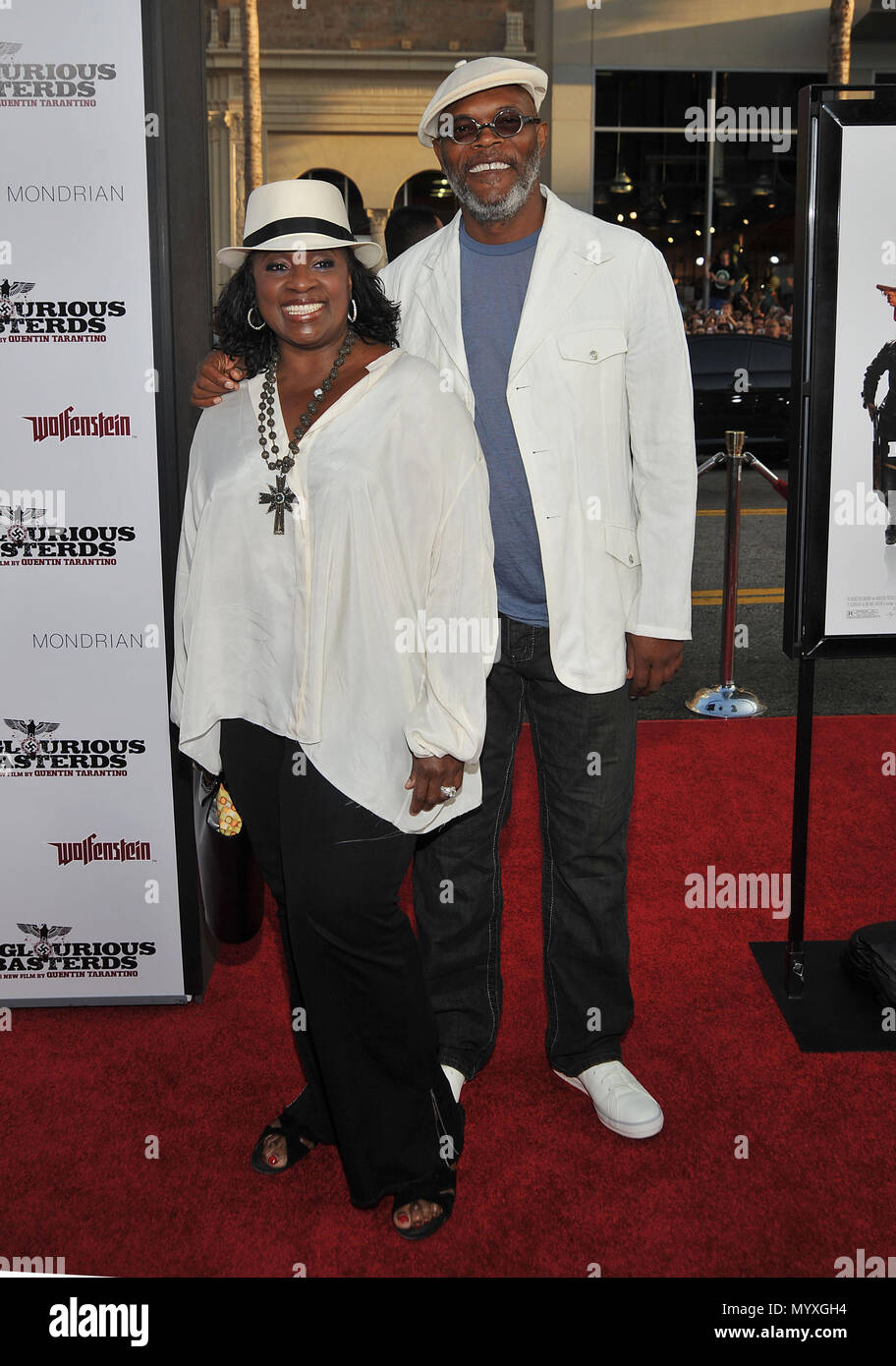 Samuel Jackson and wife LaTanya Richardson - Inglourious Basterds ...