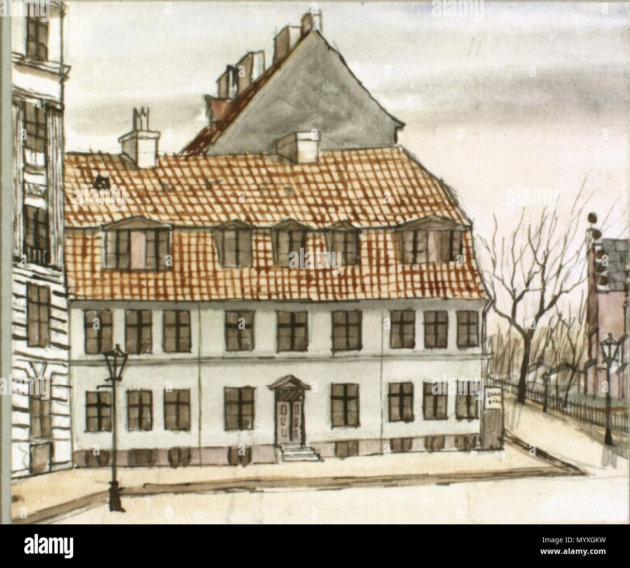 26 Det sidste af de gamle huse på Sankt Hans Torv, 1884 Stock Photo - Alamy