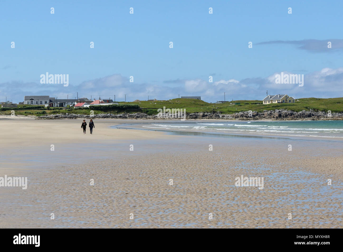 Two women walking on a sandy beach hi-res stock photography and images ...