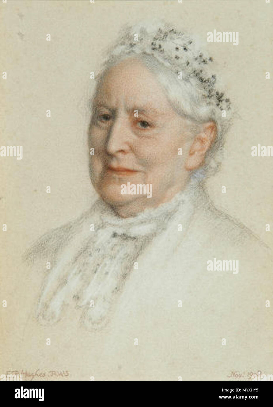 . English: E.R.Hughes - Portrait of an elderly Lady . 14 January 2004 ...