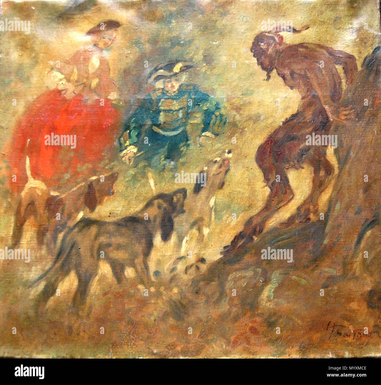 Le Satyre, Jules Fontanez Stock Photo - Alamy