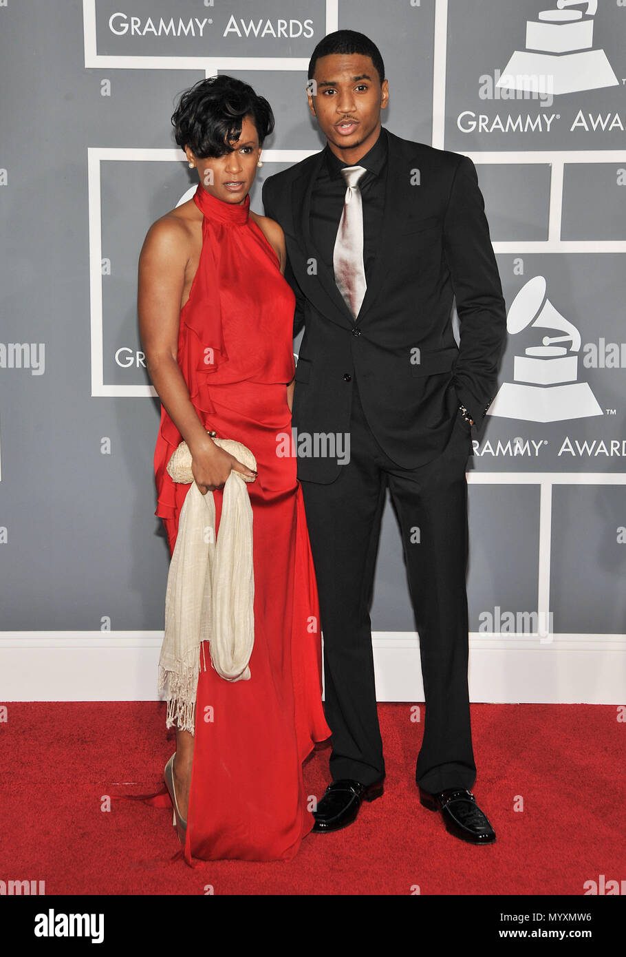 Blake Lewis & Donna D'Cruz- 51th Grammy Awards 2009 at the Staples ...