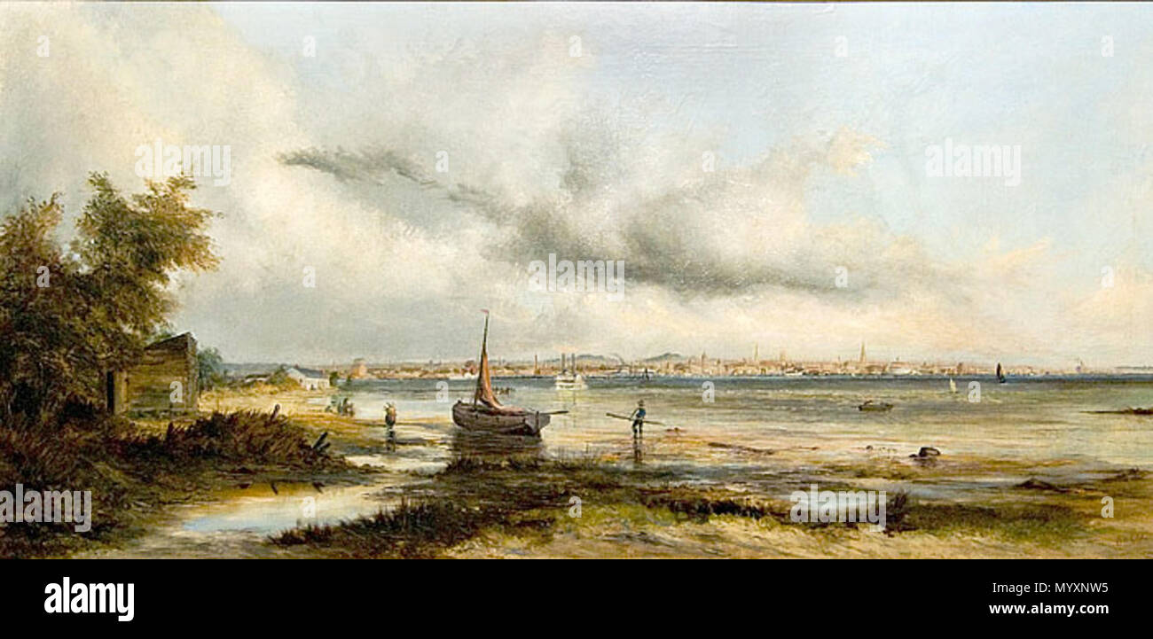 . English: View of the Toronto skyline from the Toronto Island. . circa ...