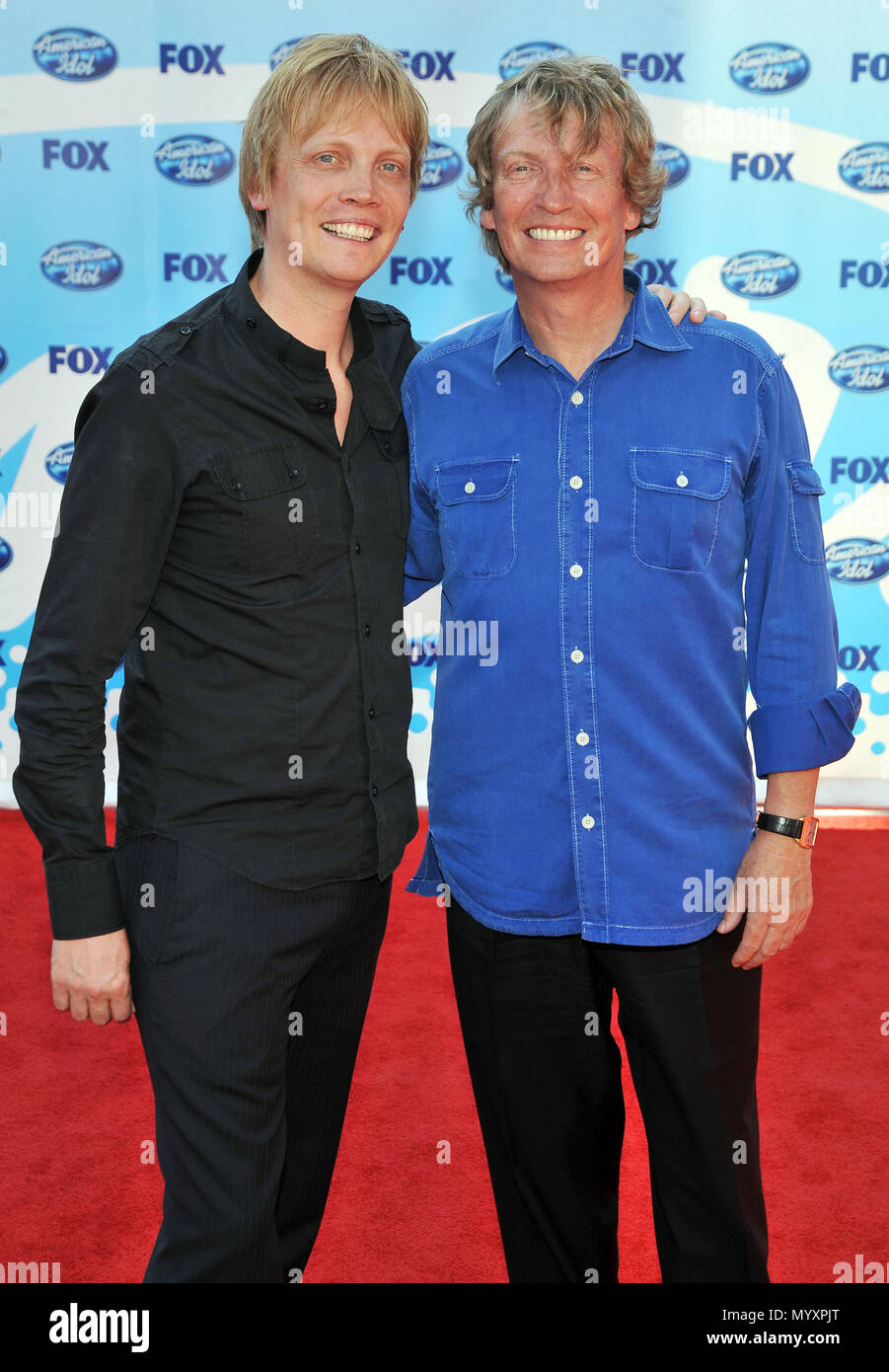 Nigel Lythgoe with son - American Idol Season 8 - 2009 at the Nokia ...