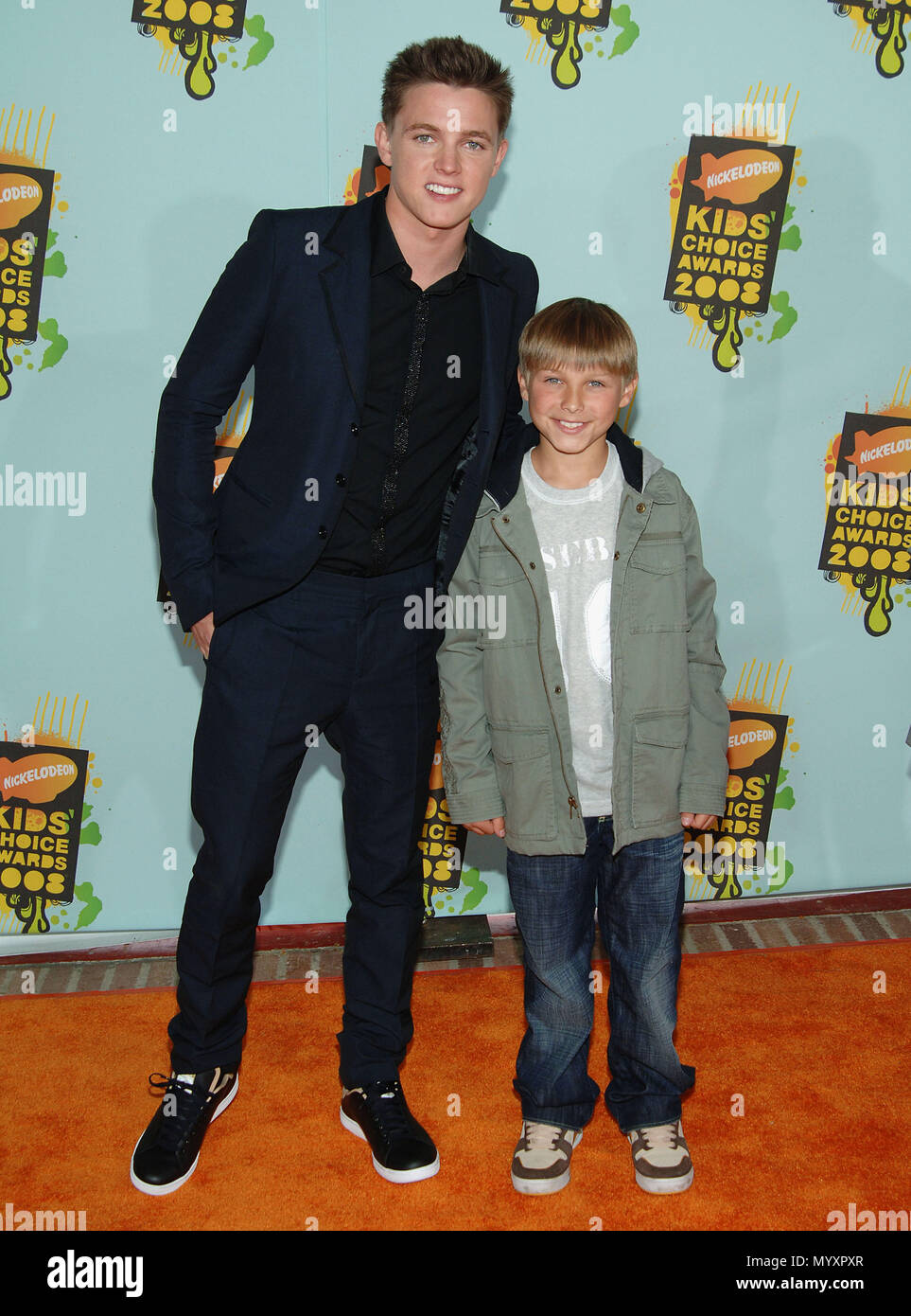 Jesse McCartney and brother Sam @ 2008 NickekOdeon' S Kids Choice ...