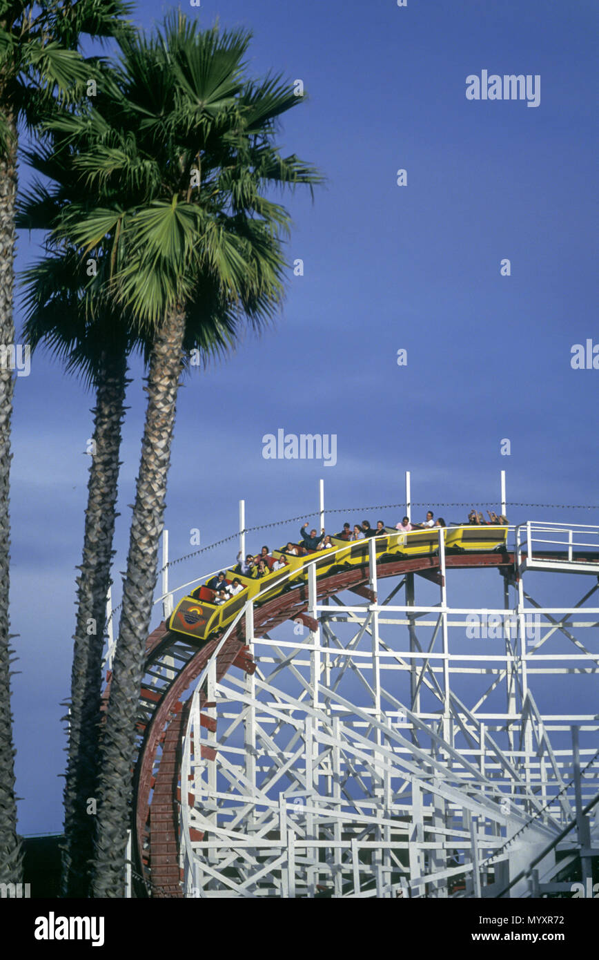 Traditional wooden roller coaster hi-res stock photography and images ...