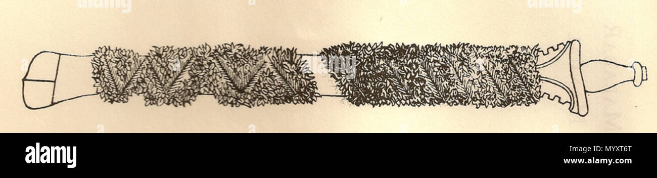 . English: Chera King's Sword given to the Zamorin of Calicut, engraved ...
