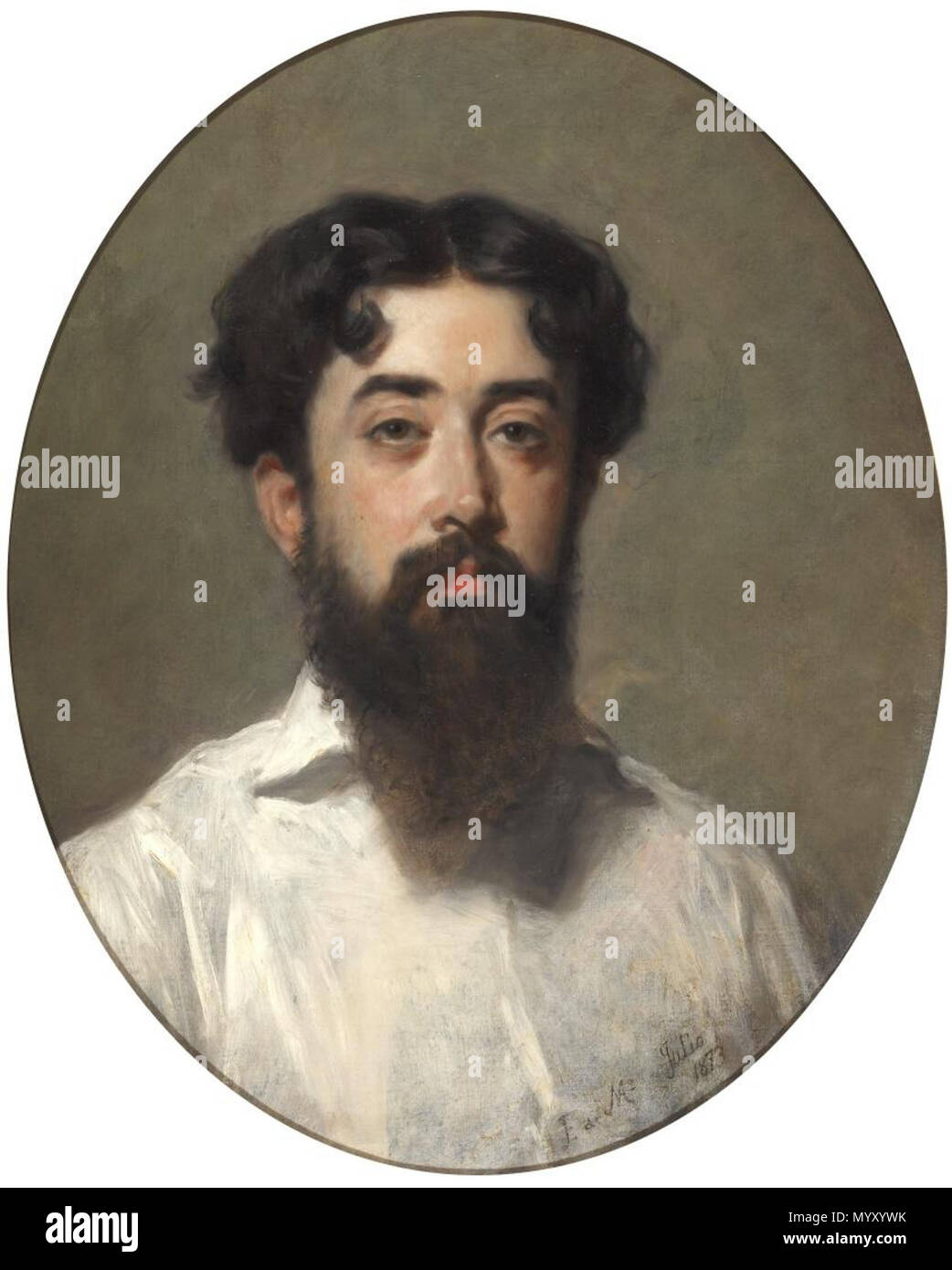 . Español: Federico de Madrazo: Pablo Gonzalvo, 1873. Óleo sobre lienzo ...