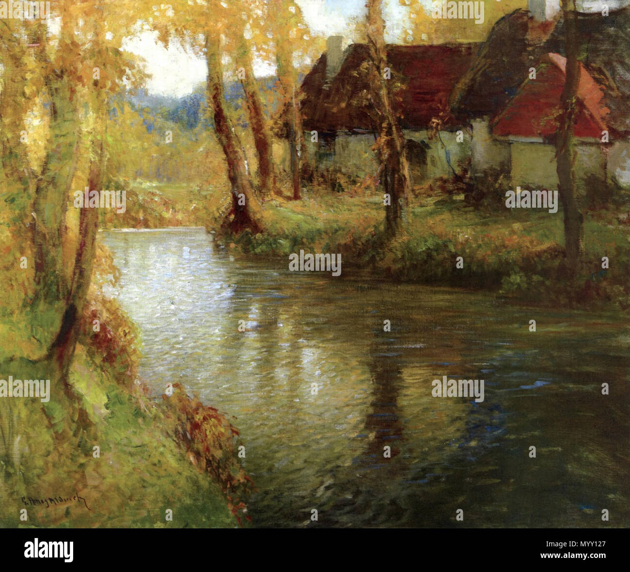 . Русский: Paintings by the artist George Ames Aldrich (1872-1941 ...