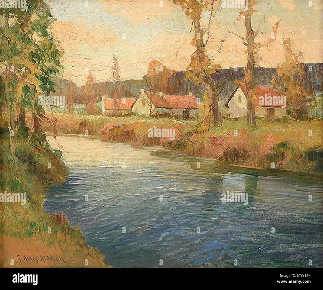 . Русский: Paintings by the artist George Ames Aldrich (1872-1941 ...