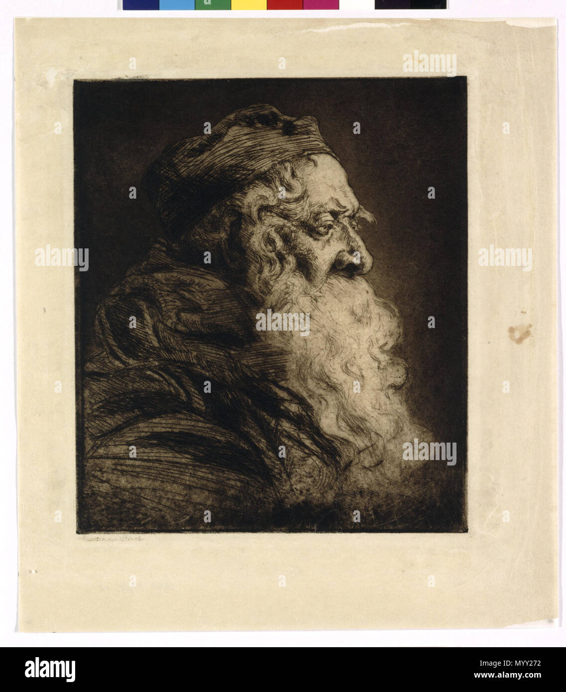 . Deutsch: Porträt eines Juden mit Bart . between circa 1900 and circa ...