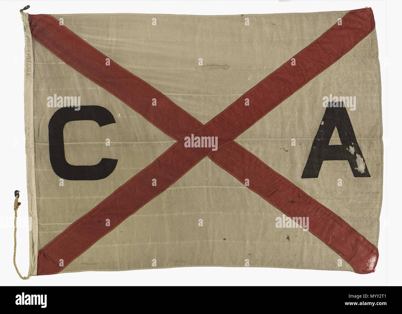 . English: House flag, Canadian Australasian Line The house flag of the ...