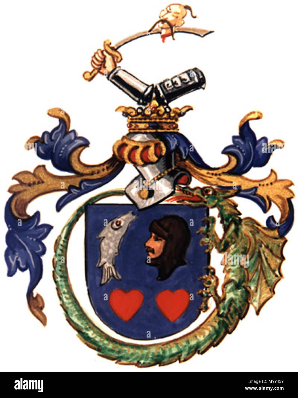 English Family Coat Of Arms