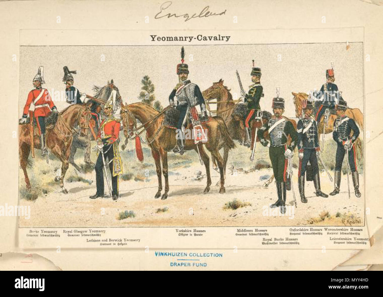 . English: Yeomanry uniforms c.1899 . 1910. en:Richard Knötel (1857 ...