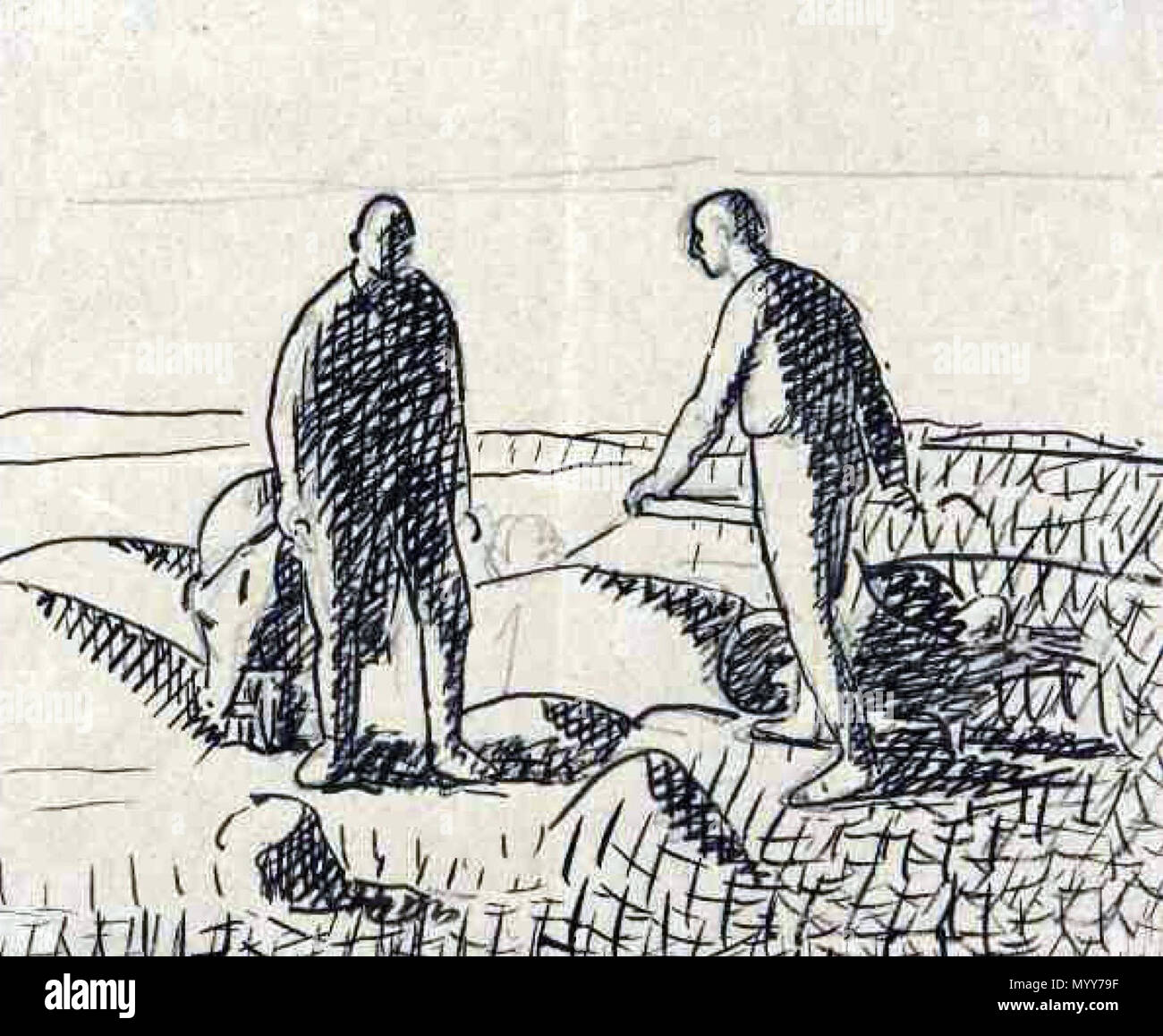 . Two Navvies . circa 1913 72 Nagy Balogh Two Navvies c. 1913 Stock ...