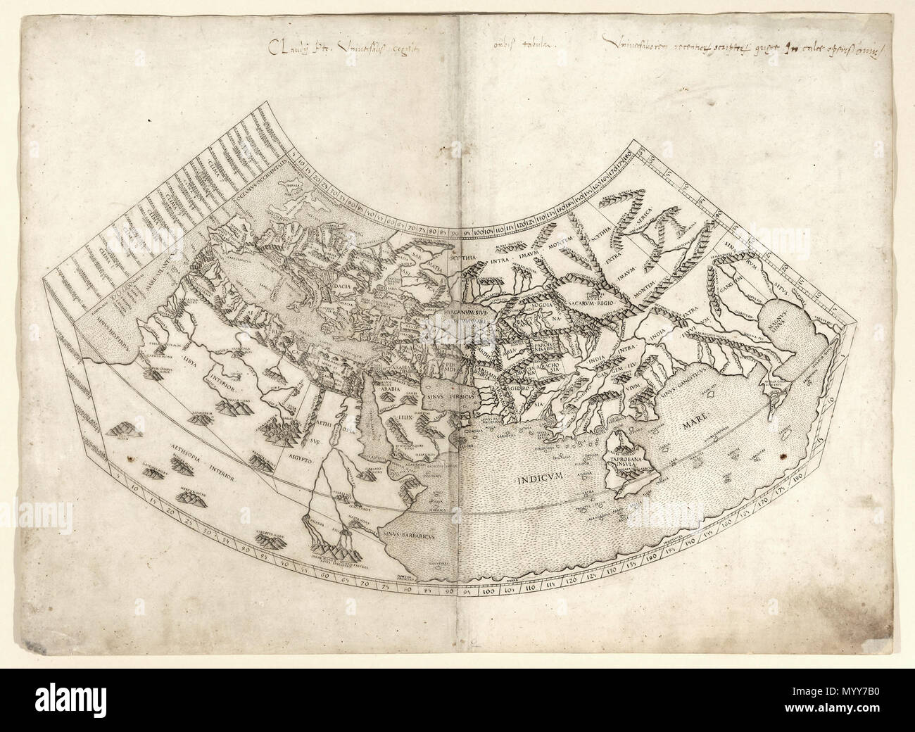 Ptolemys world map hi-res stock photography and images - Alamy