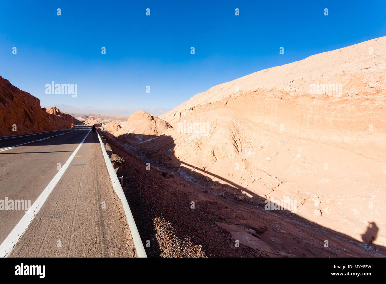 Valley of the Moon landscape, Chile. Chilean panorama. Valle de la Luna ...