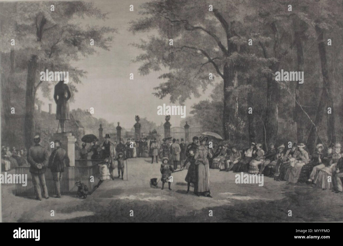 . English: The entrance to Frederiksberg Have in Frederiksberg ...