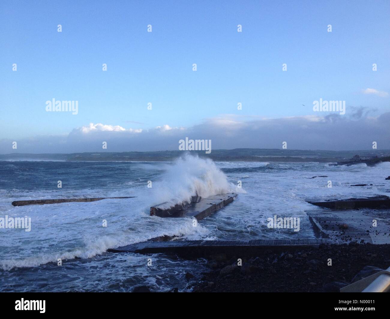 Portrush, Coleraine, UK. 10th Dec, 2014. Weather bomb hits Portrush ...