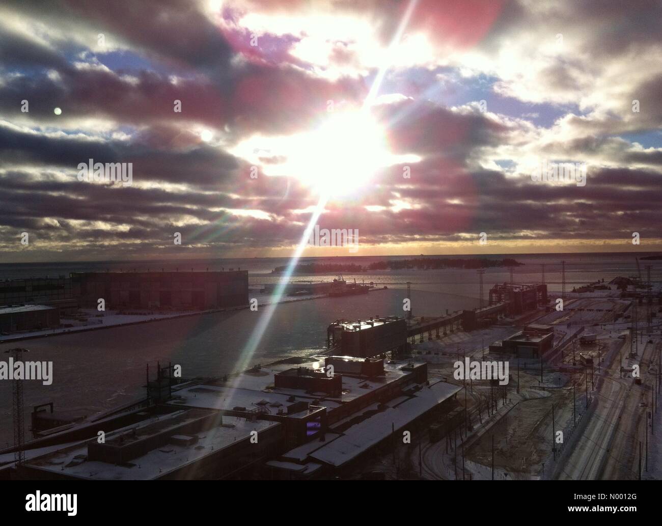 Helsinki, Finland. 13th January, 2015. 13th January, 2015. Rapidly ...