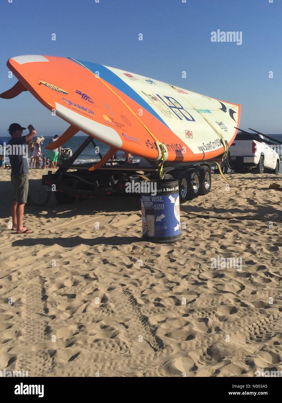 Huntington Beach, California, USA. 19th June, 2015. The big board ...