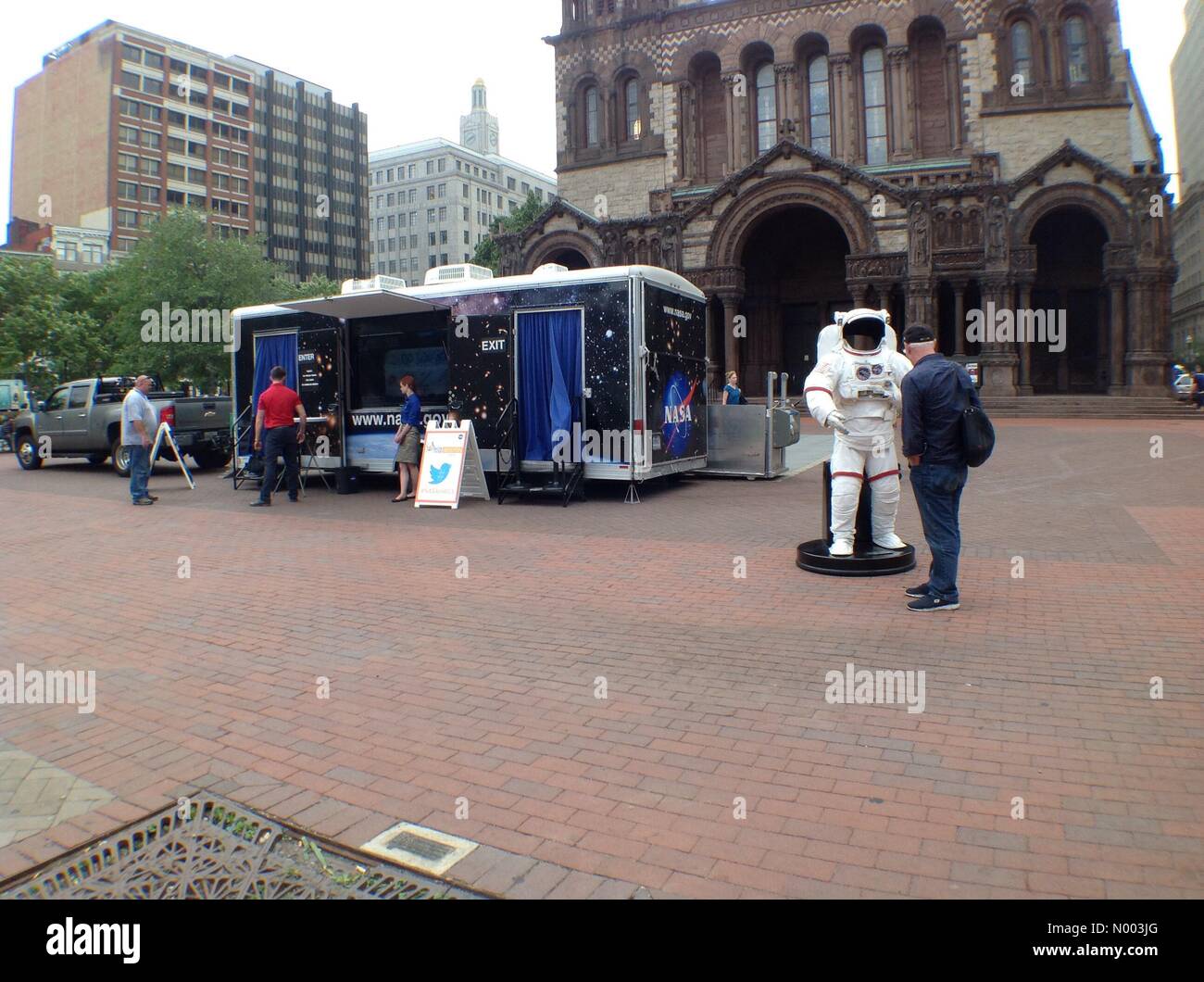 Boston, Massachusetts, USA. 08th July, 2015. NASA display in Boston ...
