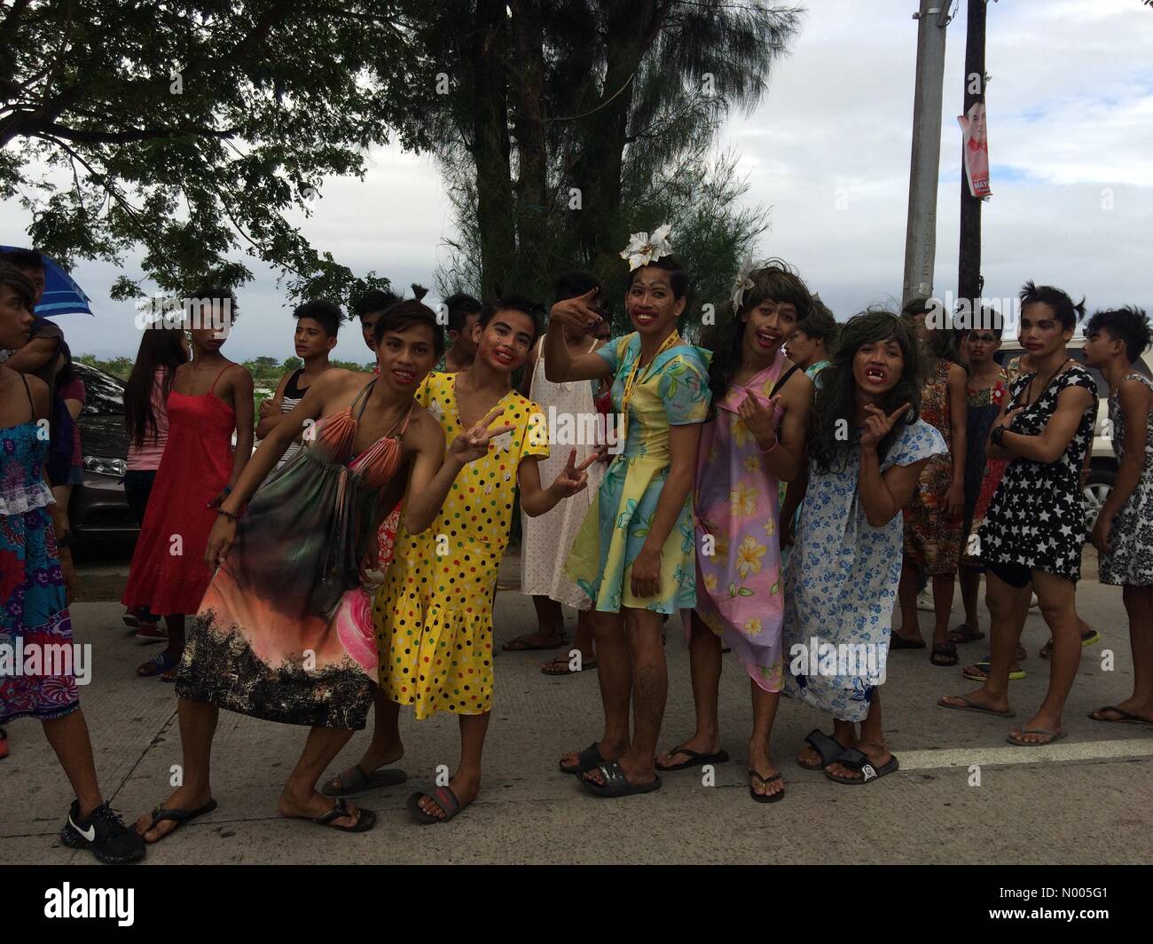 Minalin, Pampanga, Philippines. 01st Jan, 2016. 'Aguman Sandok' which ...