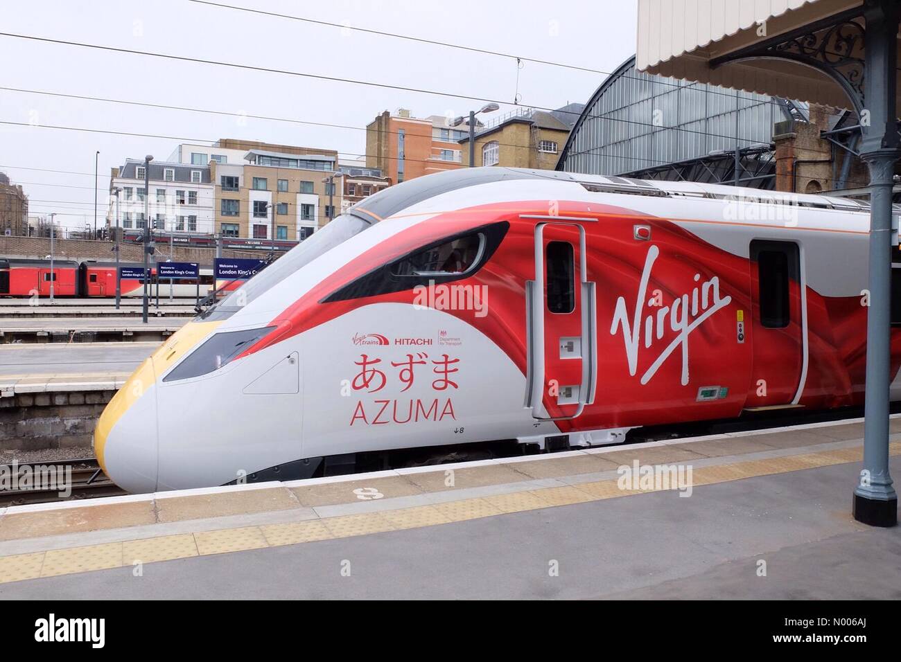 London, UK. 18th March, 2016. New IEP Virgin Train 800101 in Virgin ...