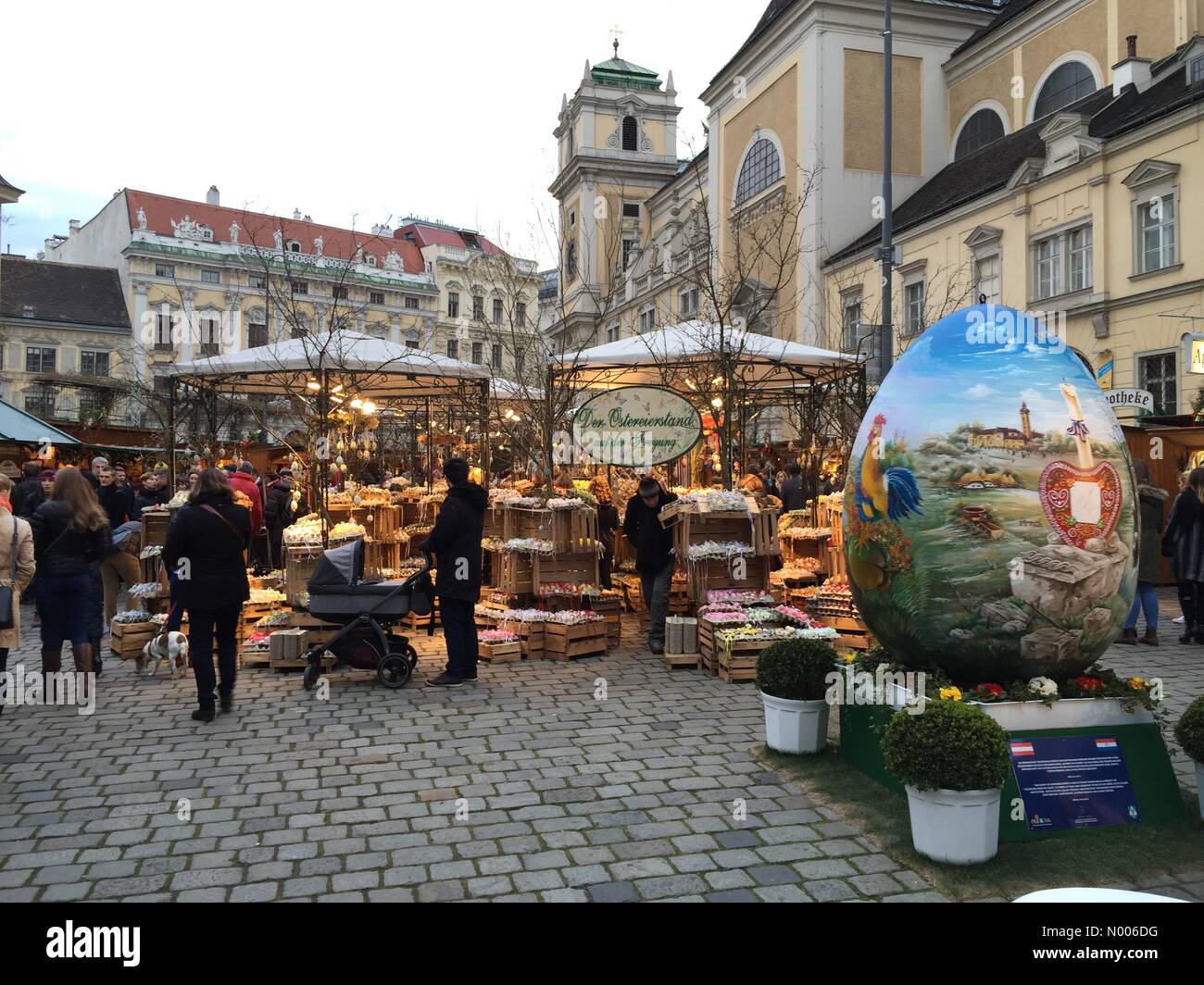 Easter Market Vienna Stock Photo - Alamy